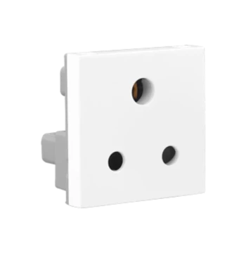Buy Legrand Allzy White 3 Pin Round Socket 6 A, 2 Module with Safety ...